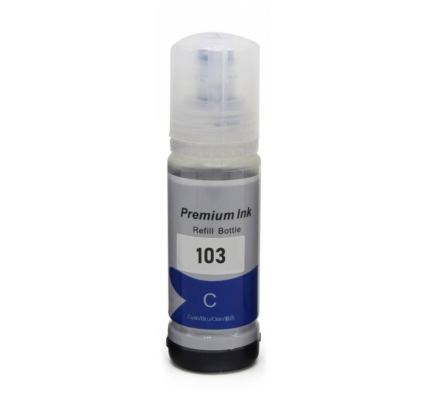 Epson 103 Cyan Generic Ink Bottle - Toner Corporation