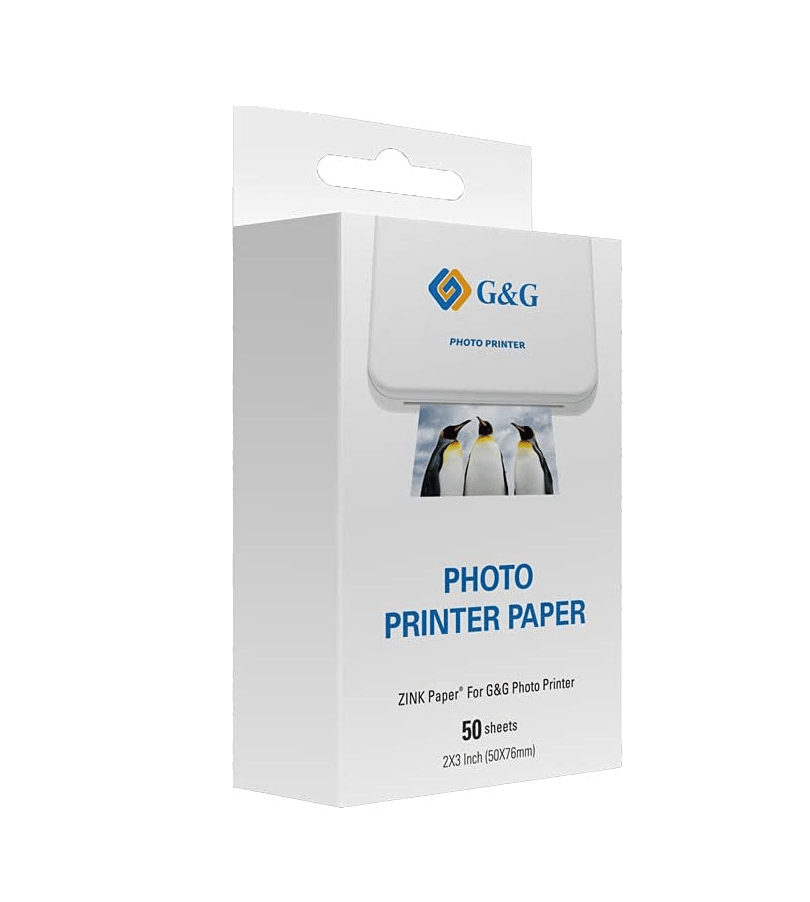G&G - 50 Pack Photo Paper (for Pocket Printer) - Toner Corp