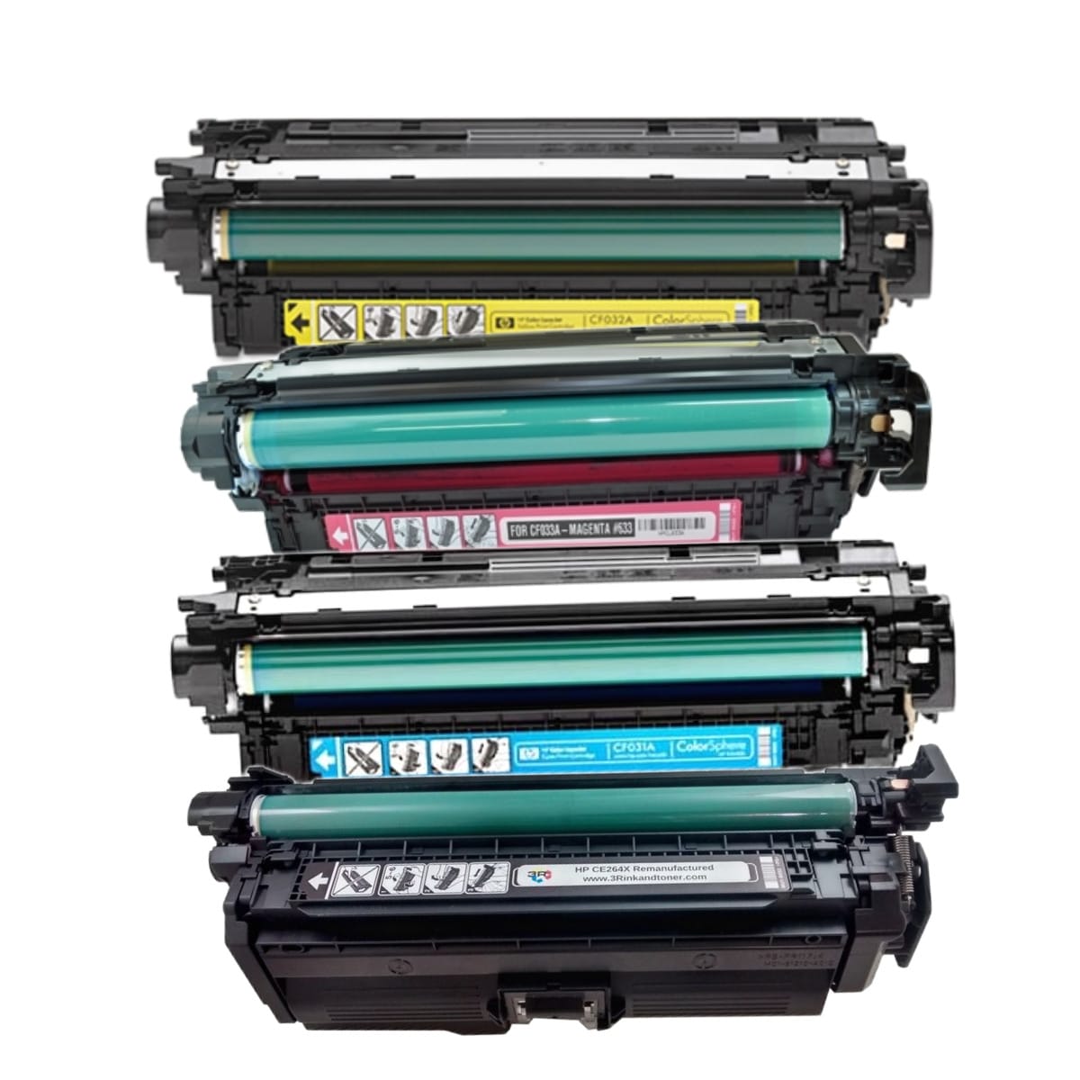 HP 646X/646A BCMY Generic Toners (CE264X/CF031A) - Toner Corporation